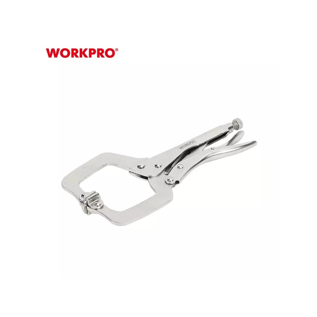 Shaya & Azar - WORKPRO W031080WE 160mm C-Clamp Locking Plier + Swivel Pads